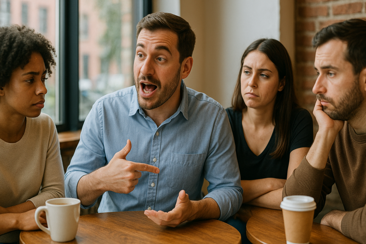 People who speak more than they listen in conversations typically ...