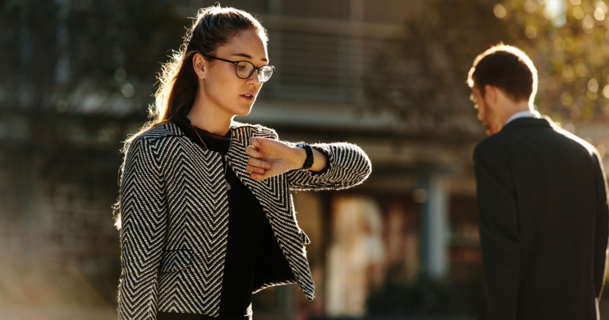 People who always arrive exactly on time (never early, never late ...